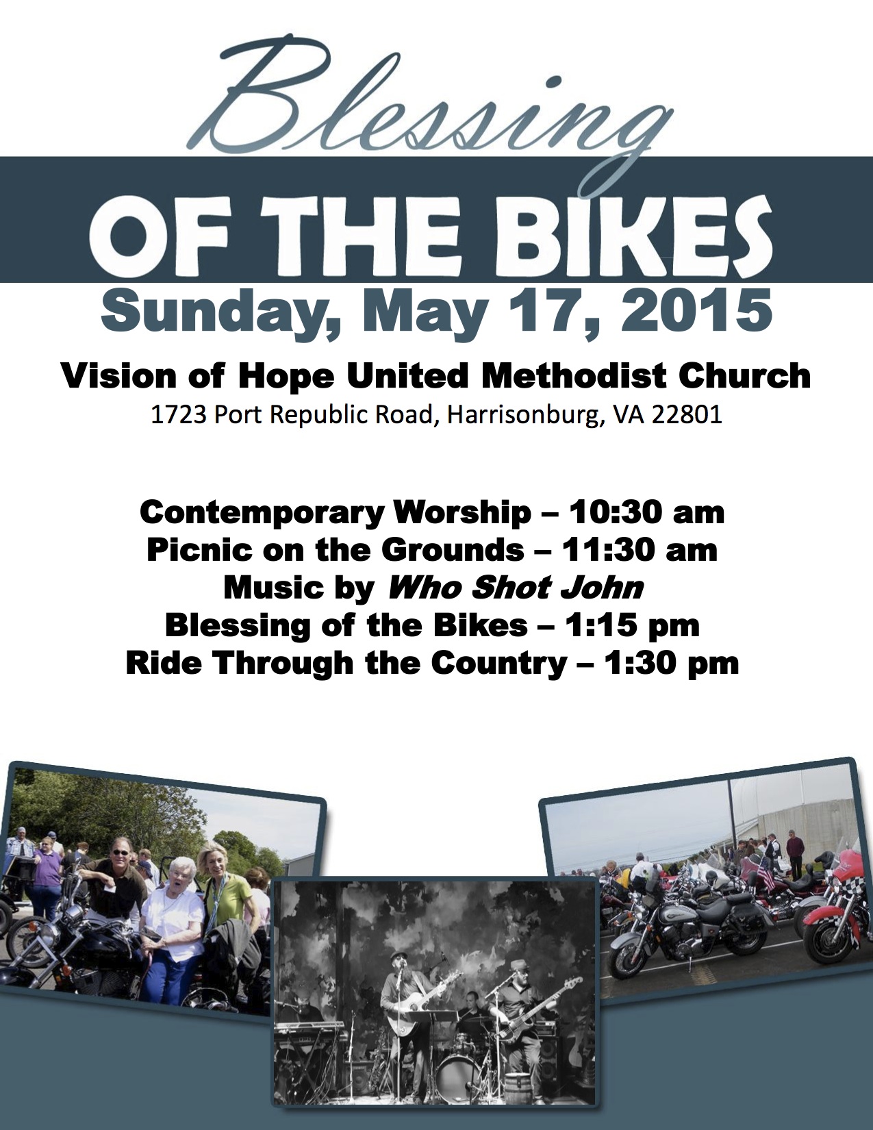 Vision of Hope United Methodist Church | Blessing of the Bikes Sunday
